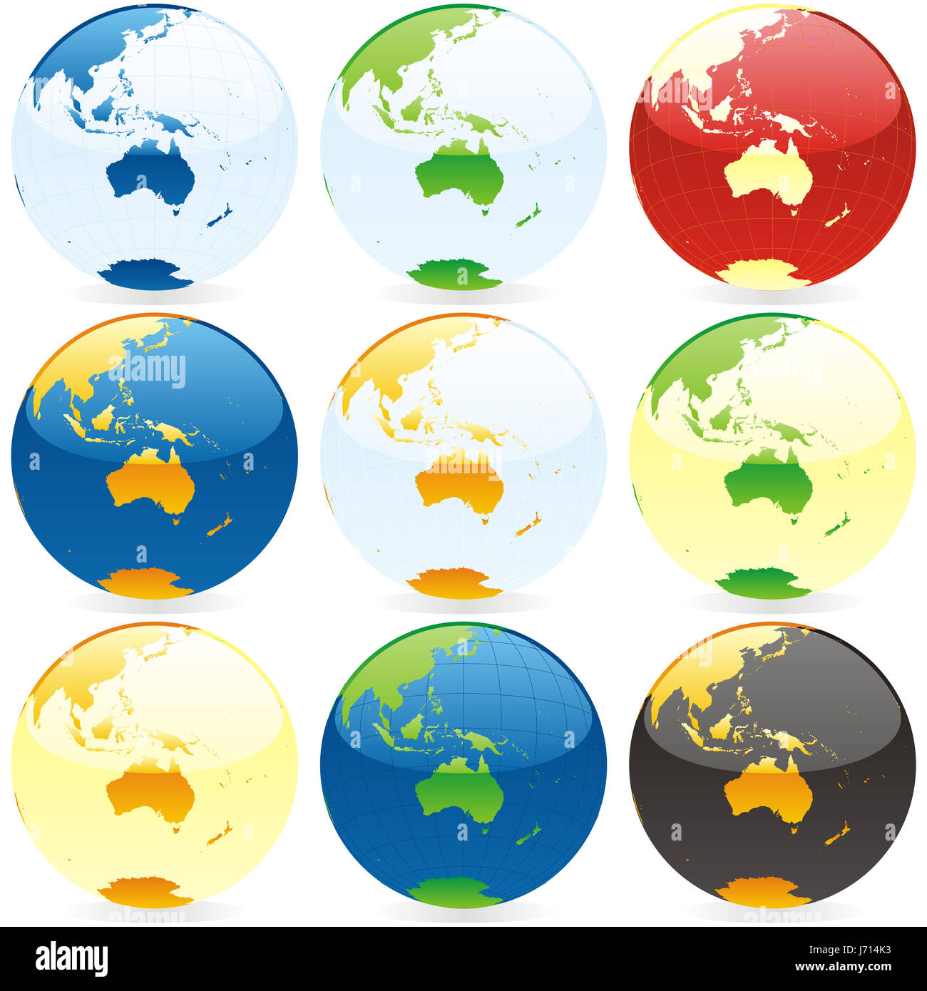 object isolated illustration globe planet earth world map atlas map of ...