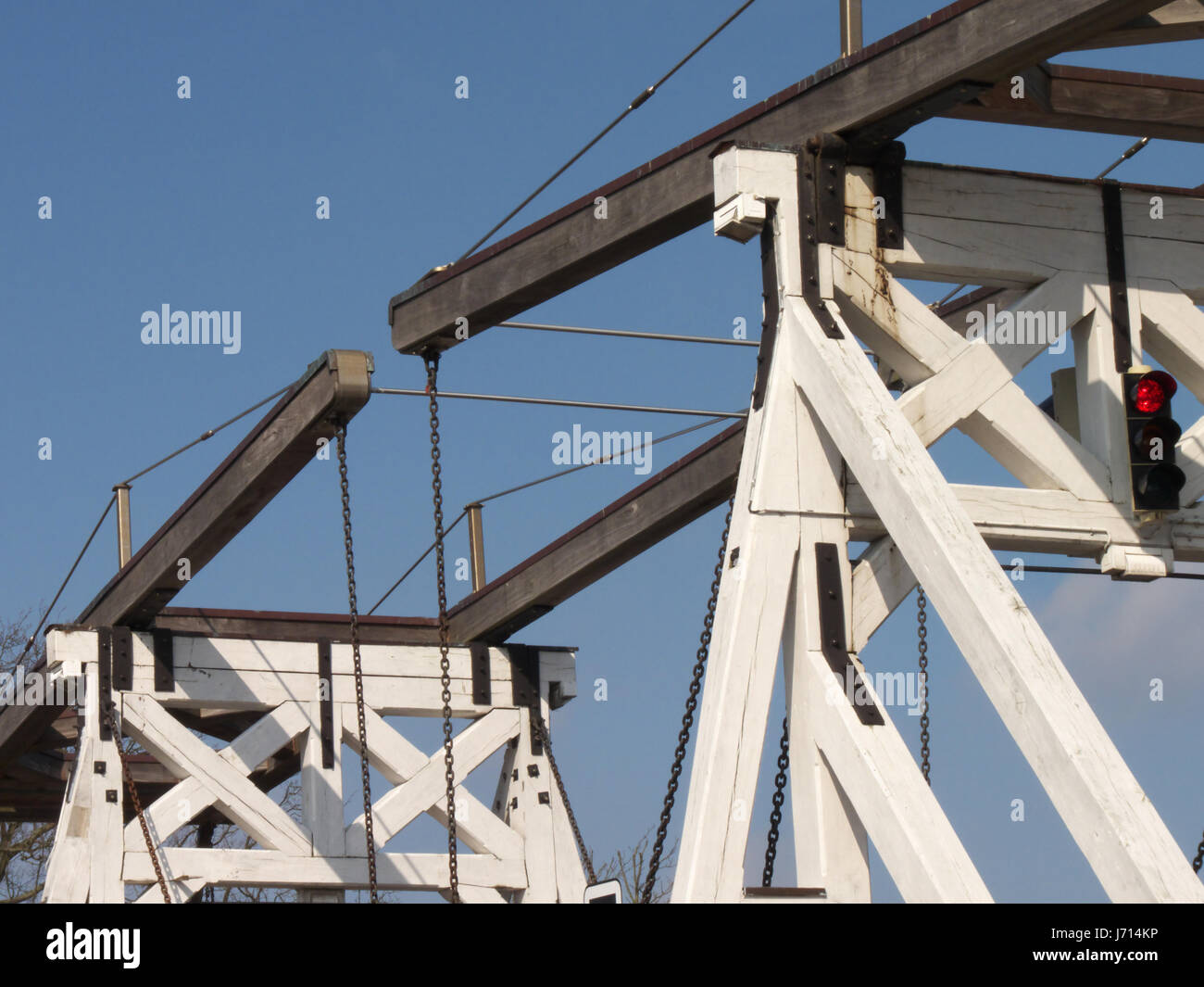 bridge chain Hanseatic city swing-bridge drawbridge blue bridge chain ...
