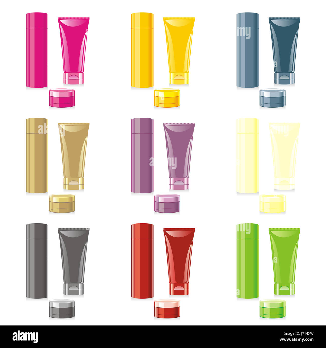 object isolated illustration tube set cosmetic beauty pipe blue object ...