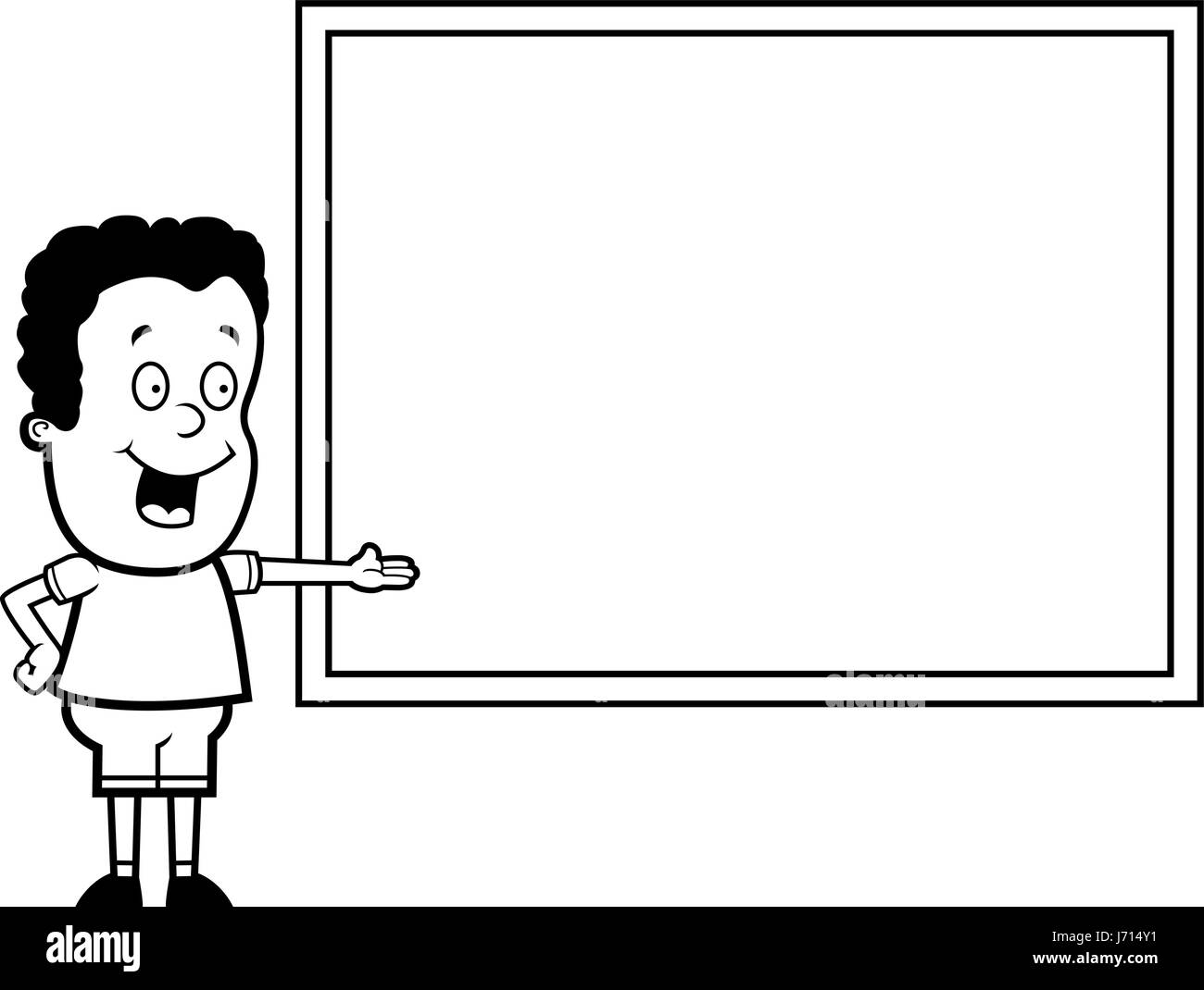 Student class blackboard boy Black and White Stock Photos & Images - Alamy