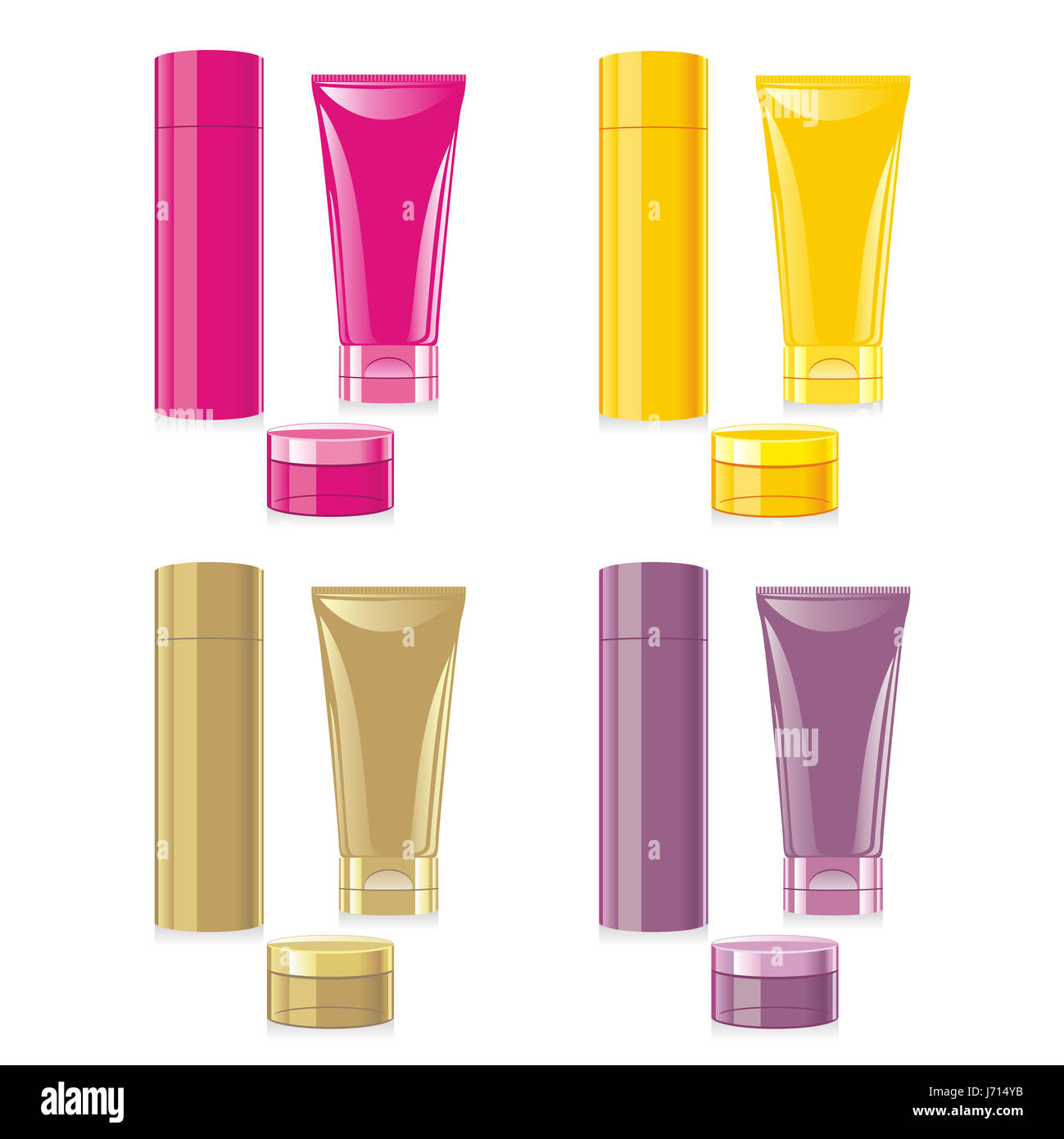 object isolated illustration tube set cosmetic beauty pipe blue object ...