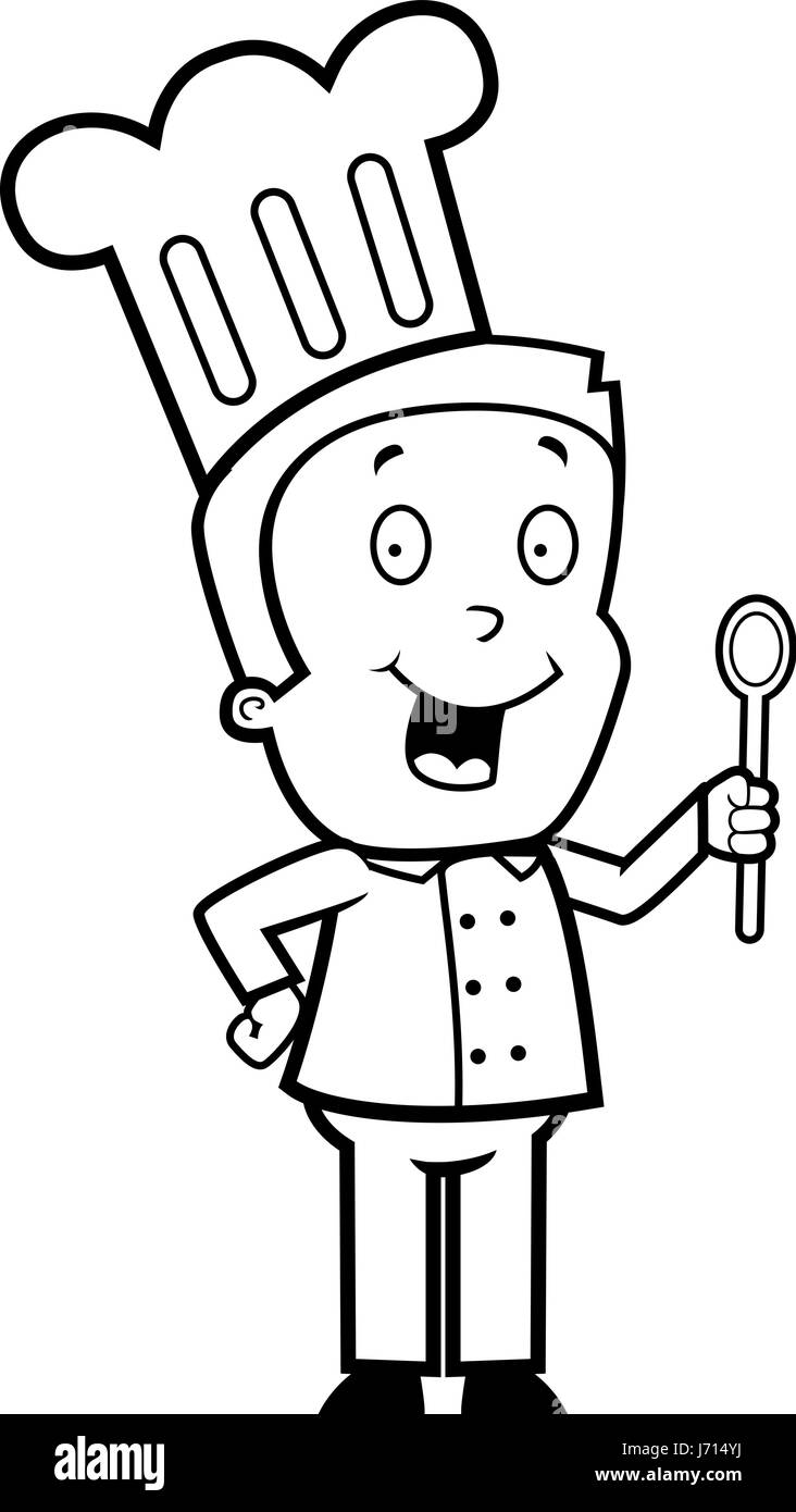 Chef Drawing For Kids