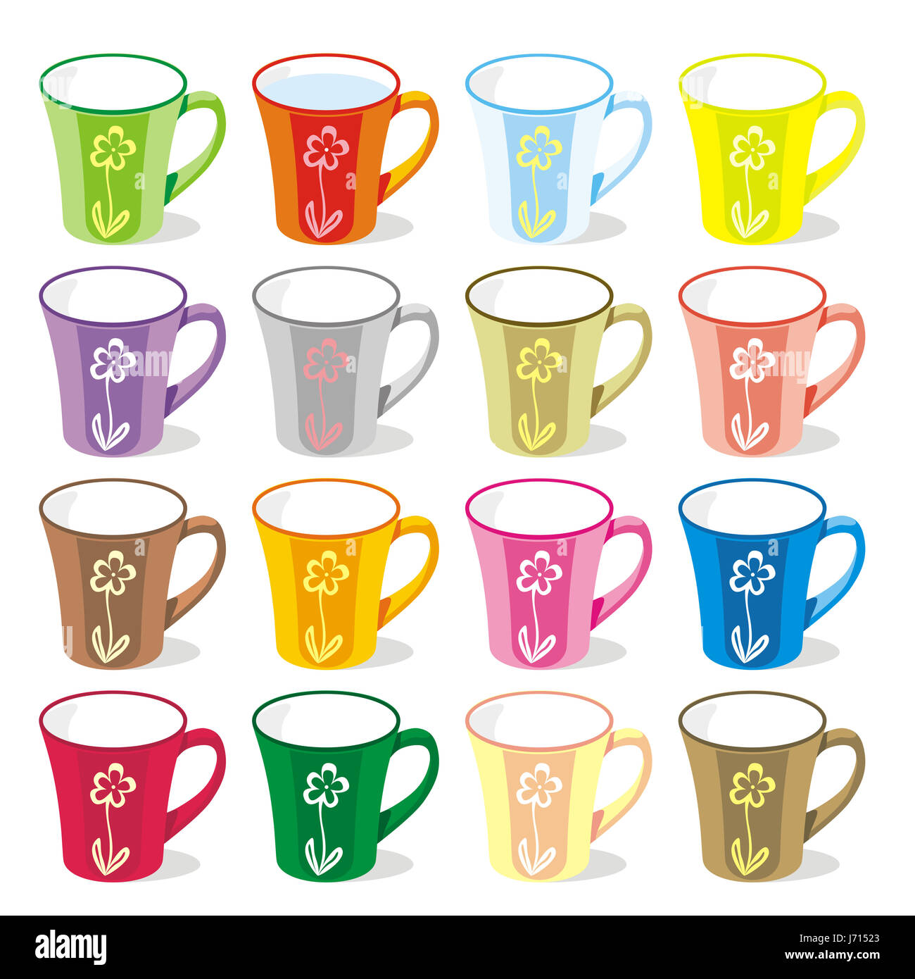 isolated illustration colored object drink drinking bibs isolated ...