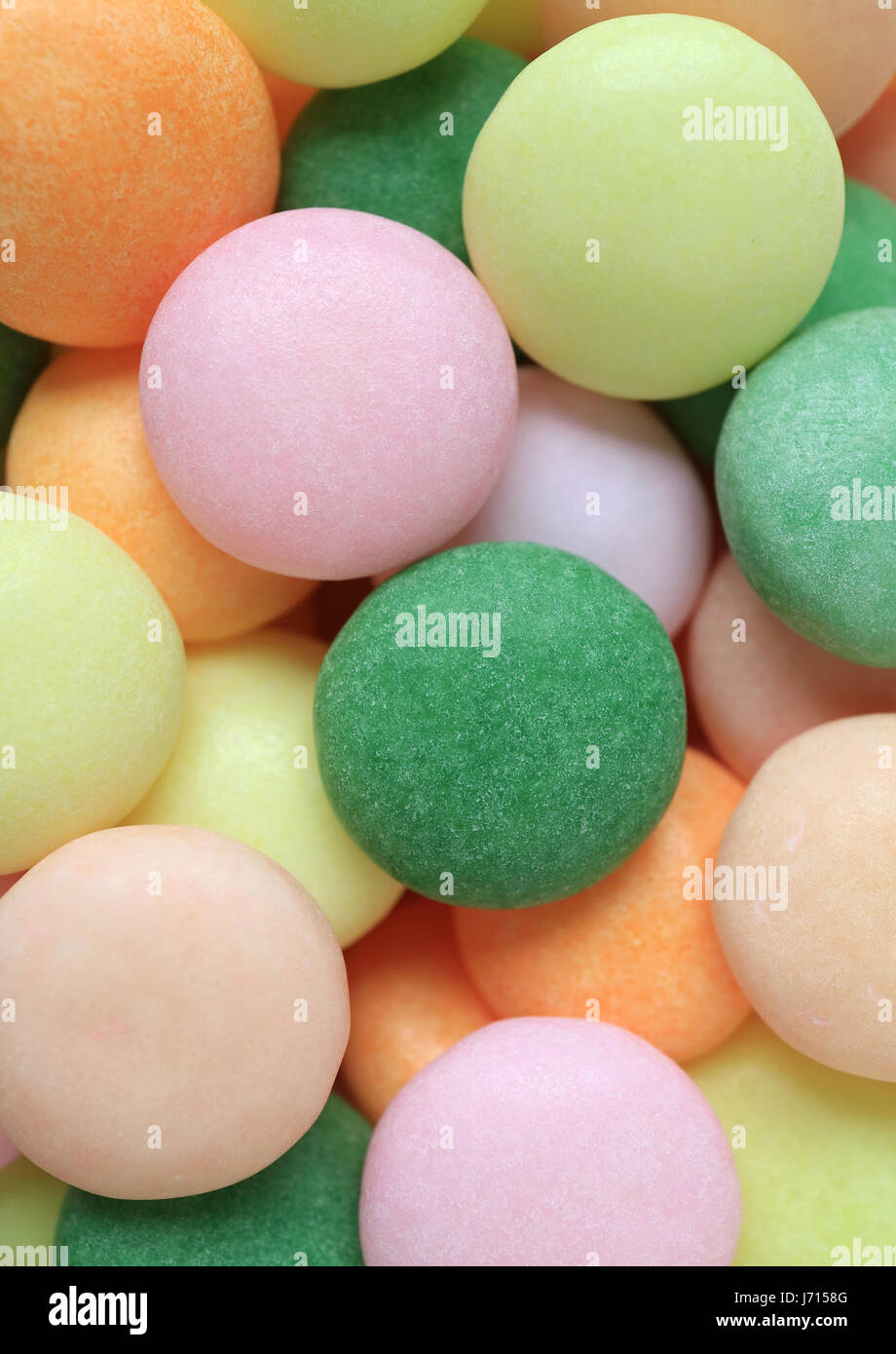 Top View of Pastel Colored Round Candies, Macro Shot for Texture and ...