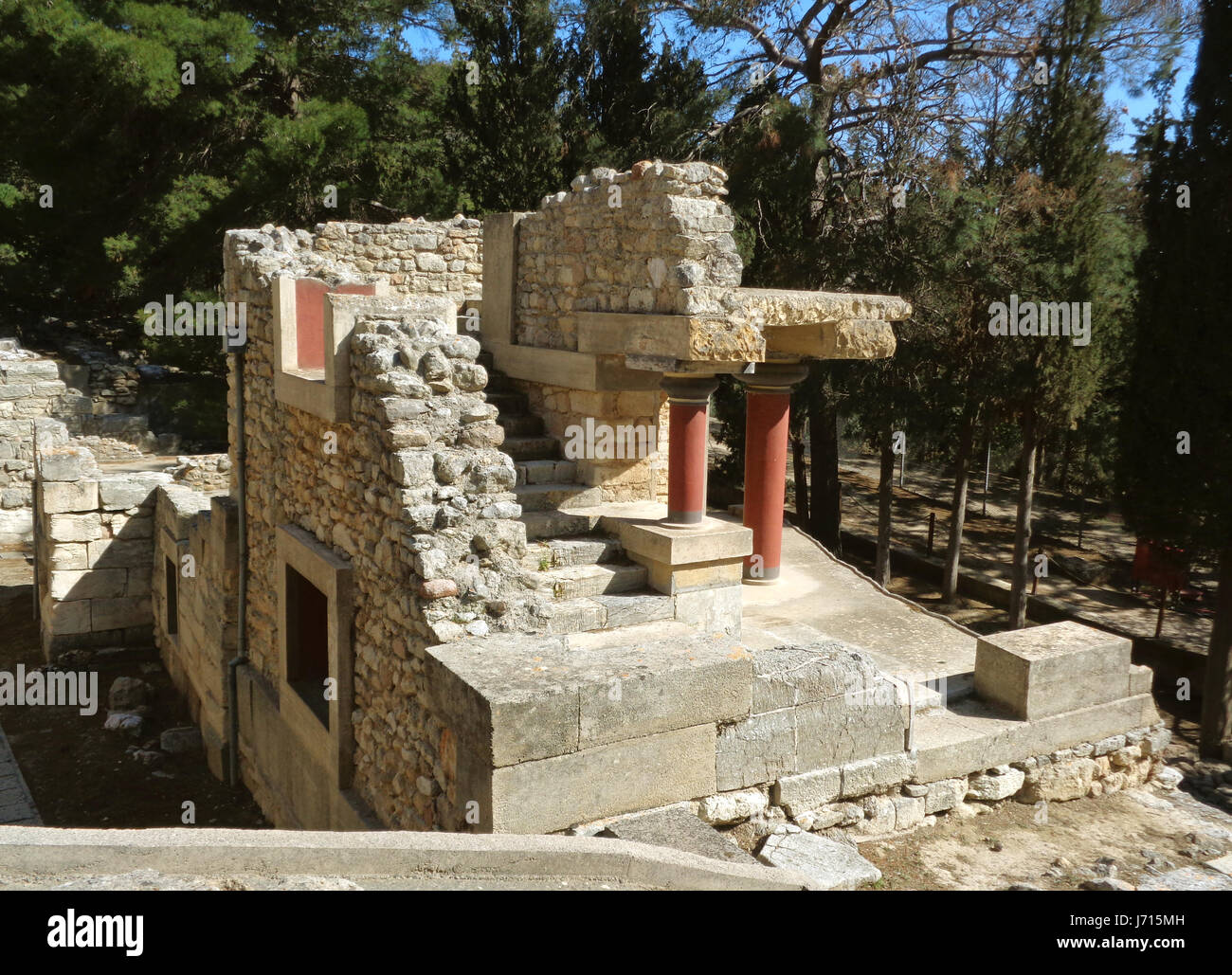 The Remains of Ancient Archaeological Site of Knossos, Heraklion, Crete ...