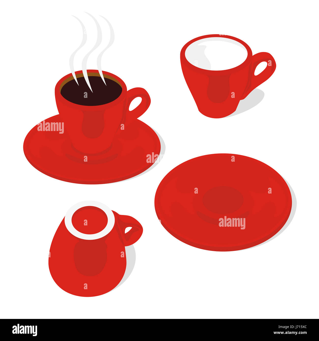 cup object isolated illustration espresso coffee cup object drink ...
