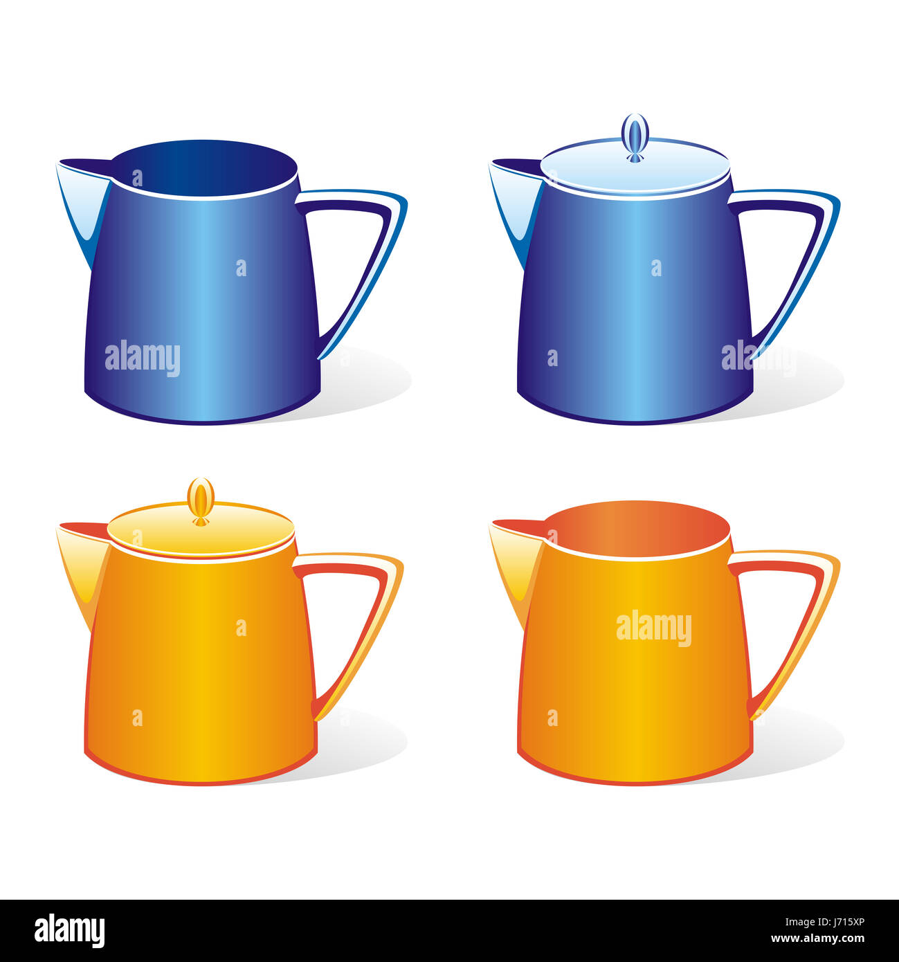 tea object isolated illustration jug tea object tools isolated sugar ...