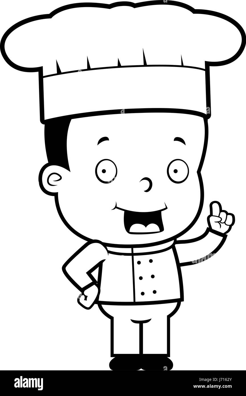 Chef Clip Art Black And White
