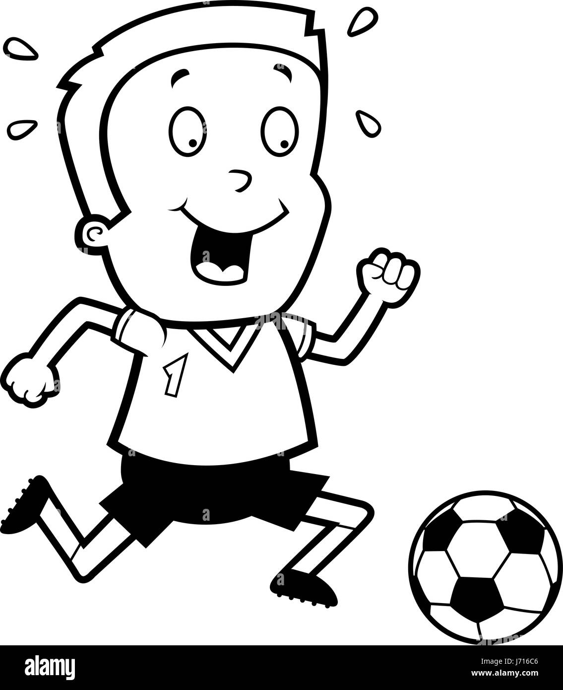 Children Playing Football Clipart Black And White