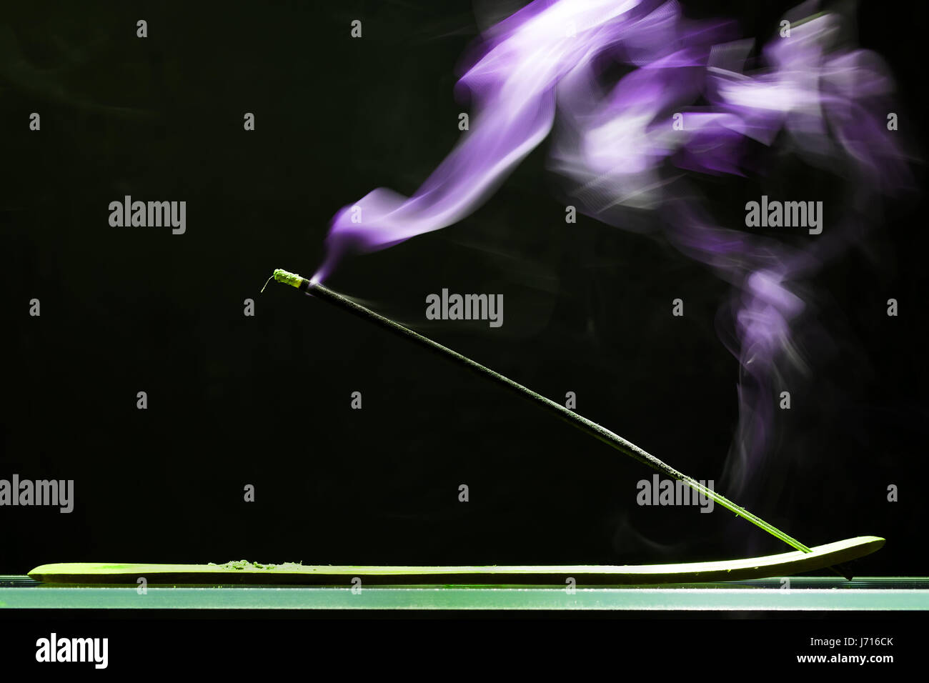 Aromatic stick smoldering and emits intense smoke Stock Photo - Alamy