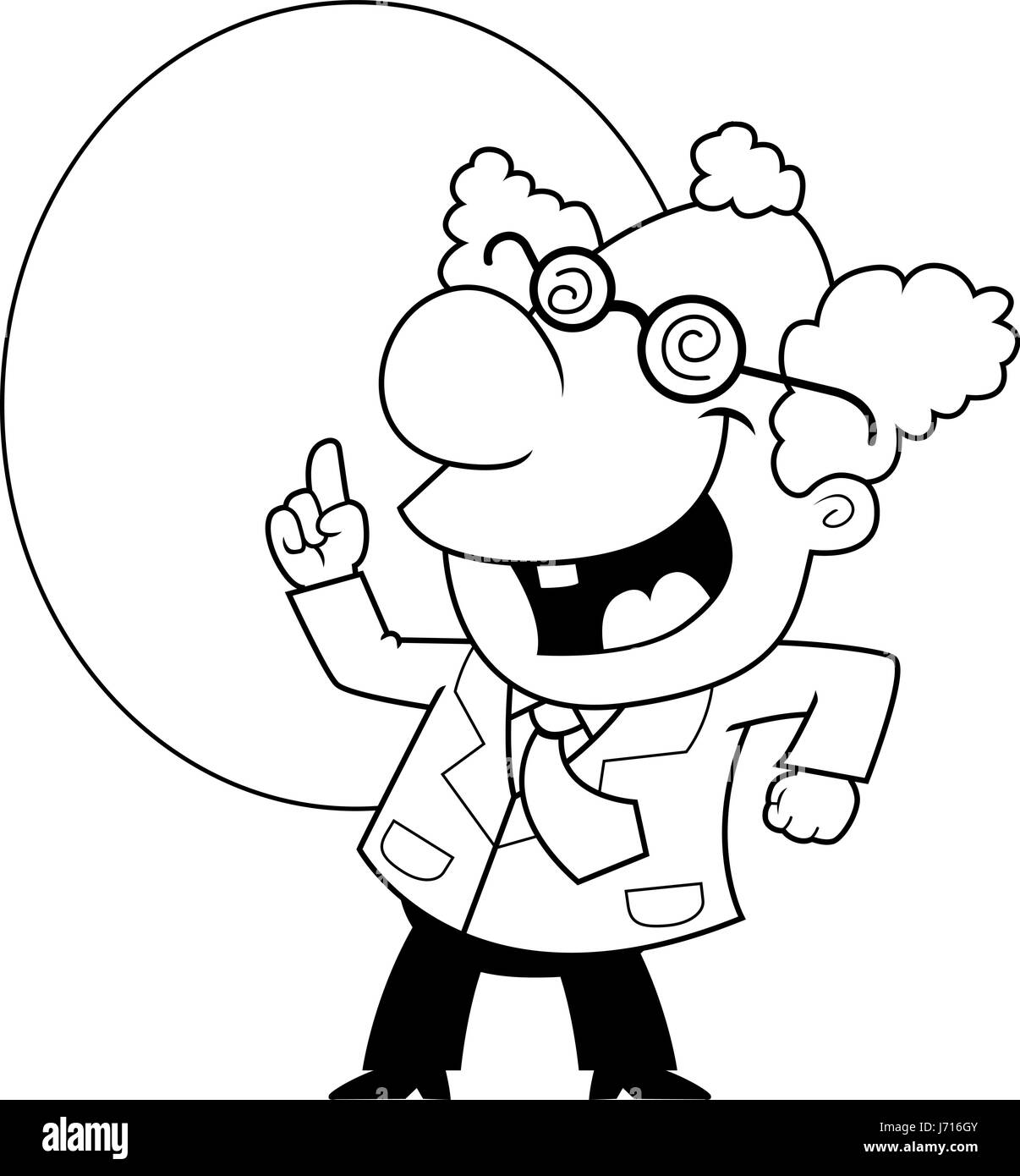 Mad Scientist Clipart Black And White