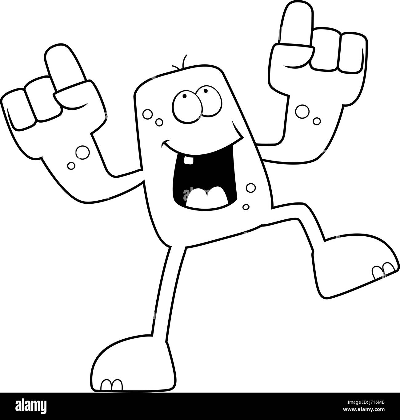 Cartoon dancing monster hi-res stock photography and images - Alamy