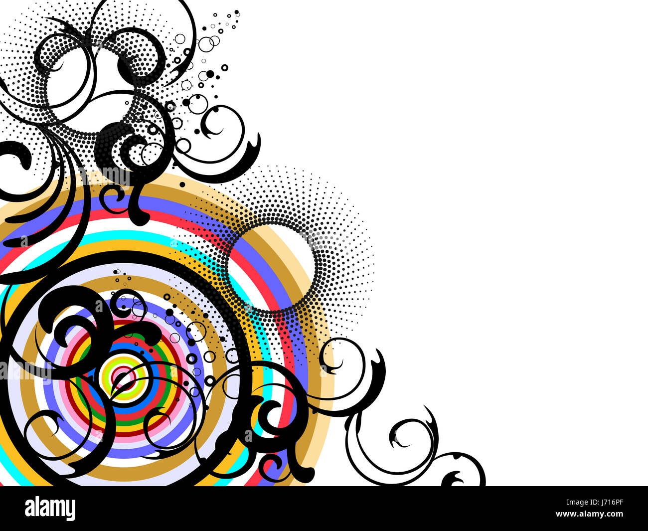 art model design project concept plan draft abstract circles color ...