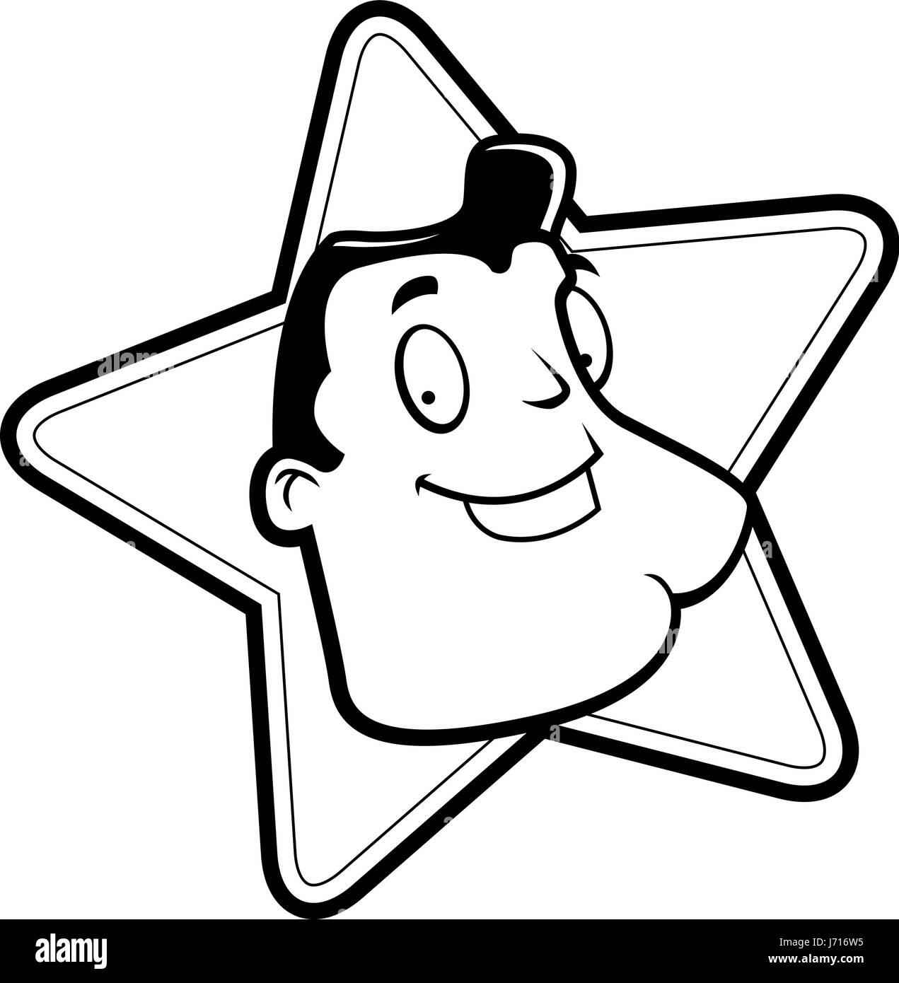 Hollywood Star Cartoon