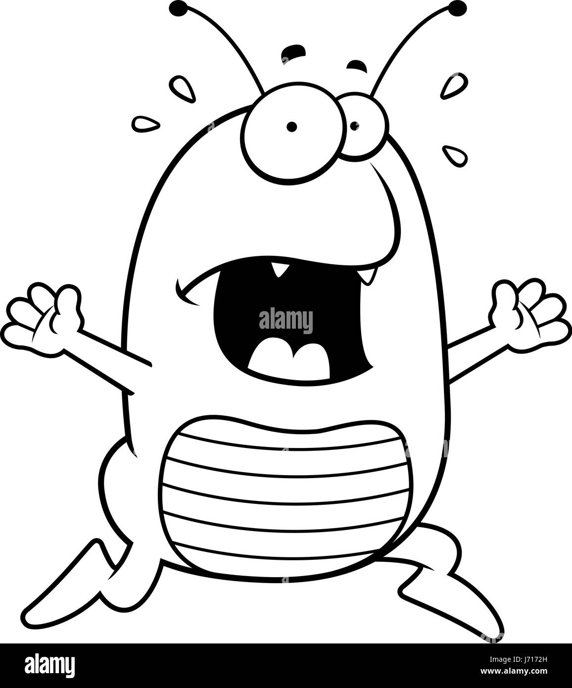 A cartoon flea running in a panic Stock Vector Image & Art - Alamy