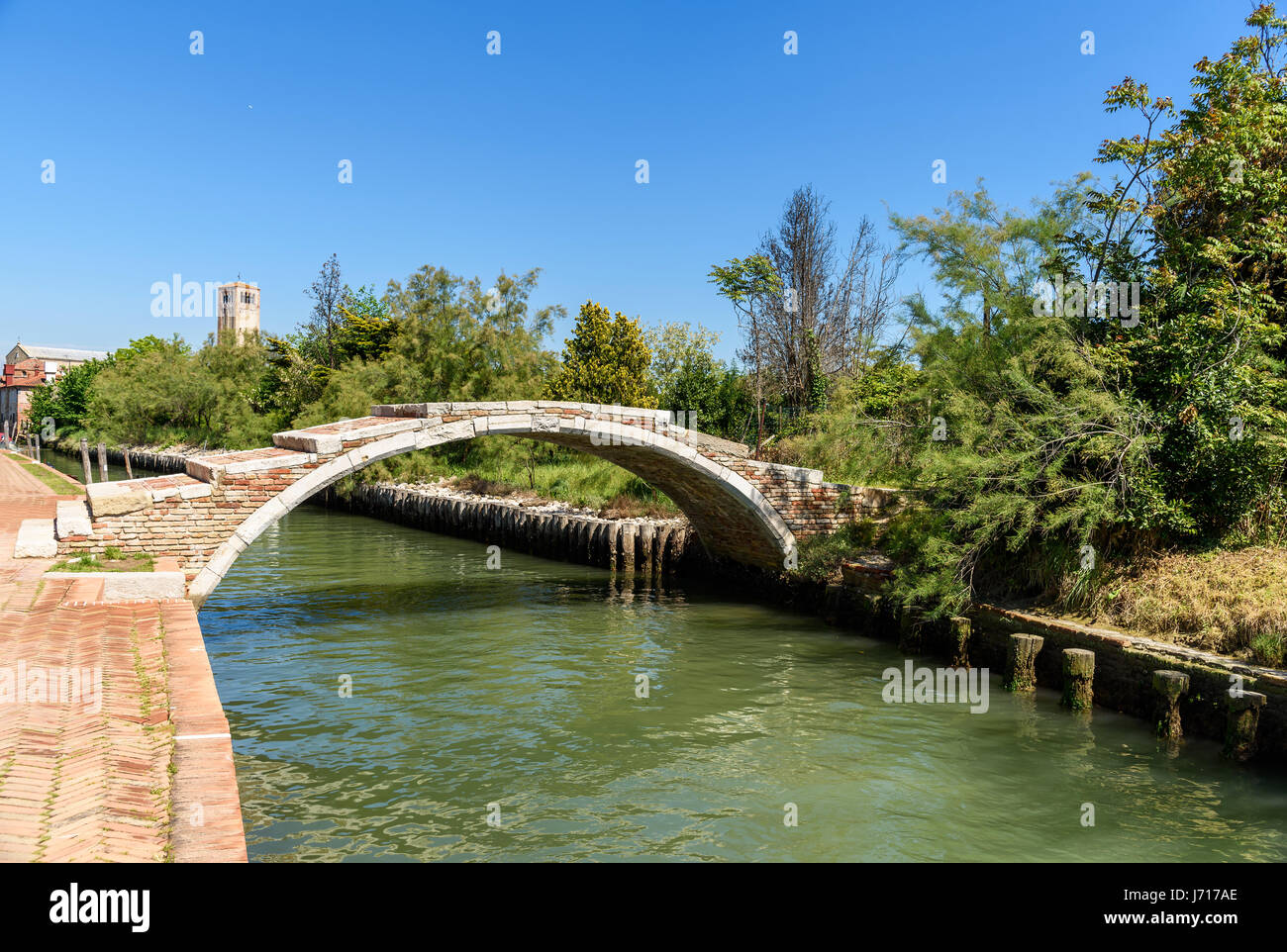 devil's bridge in Torcello island, venetian lagoon, italy Stock Photo ...