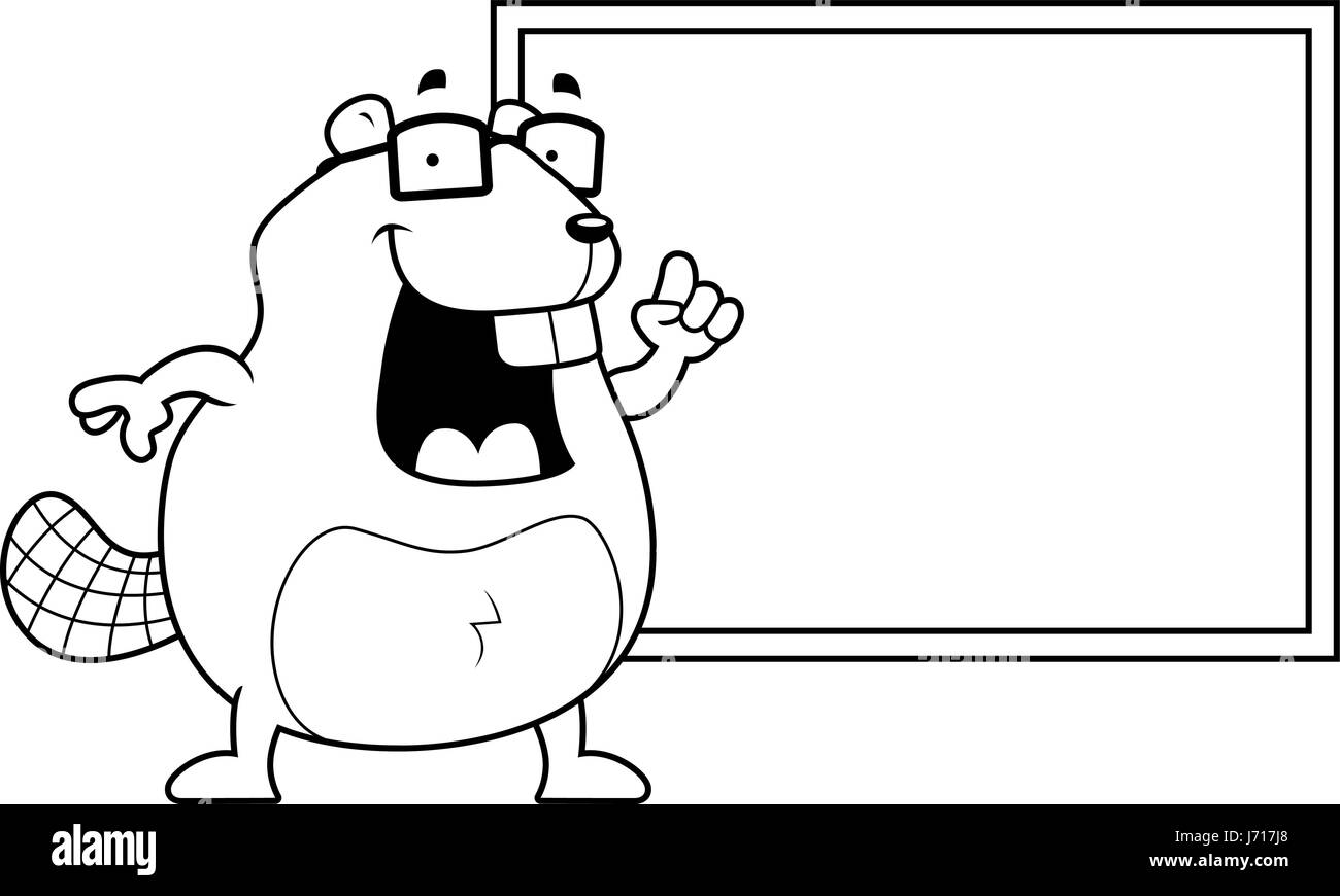 Happy cartoon nerd idea hi-res stock photography and images - Alamy