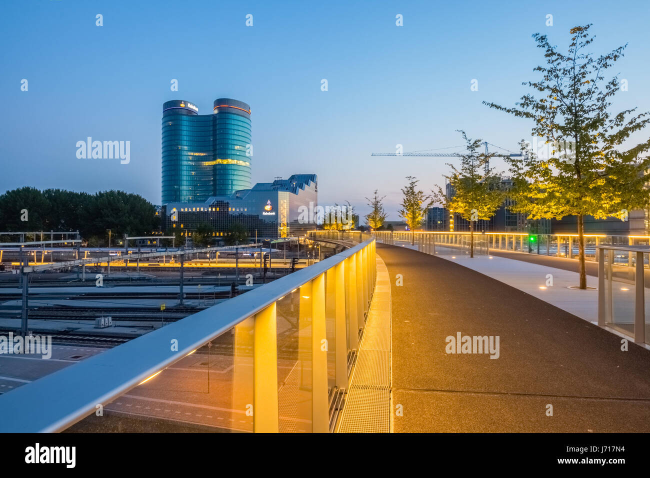 Rabobank headquarters building "Rabotoren" (Rabo Tower) viewed from the ...