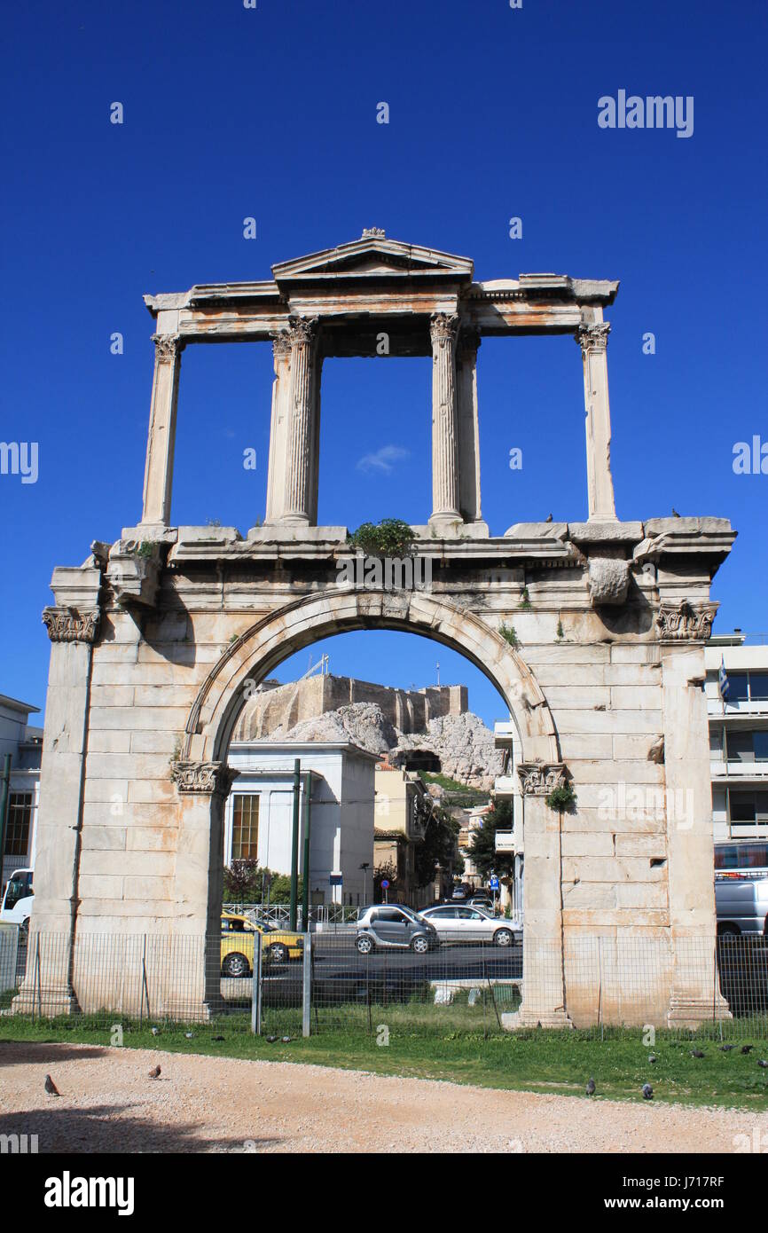 arch greece marble ruins style of construction architecture ...
