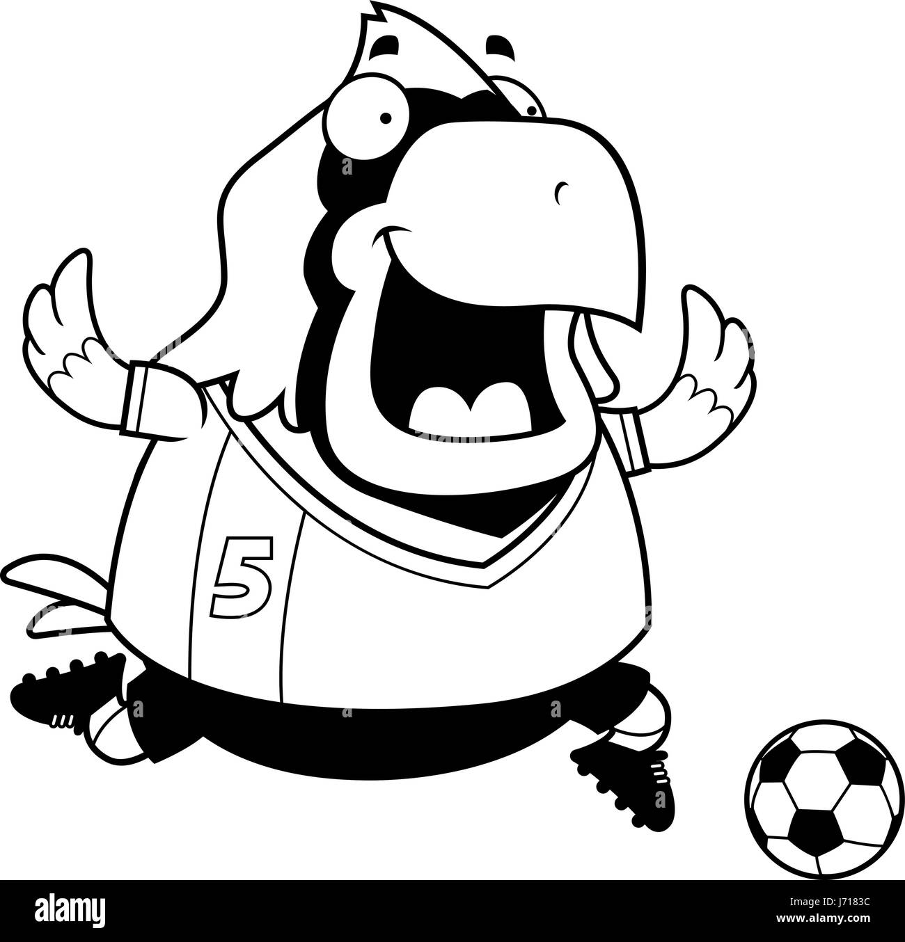 Cardinal playing soccer Stock Vector Images - Alamy