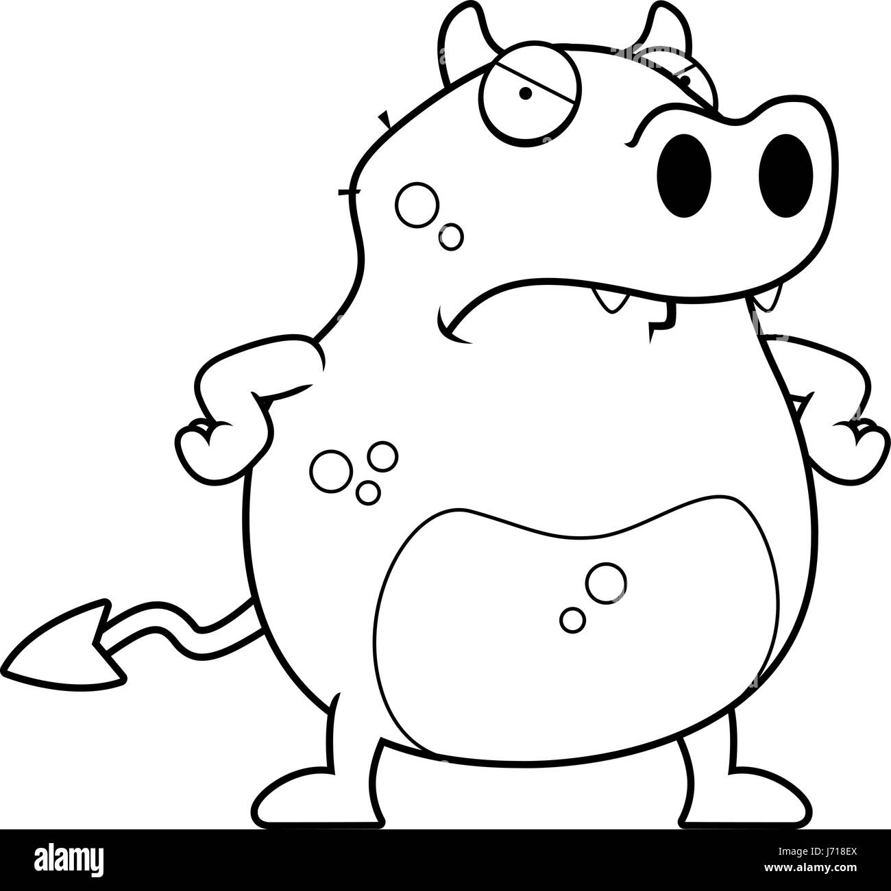 A cartoon devil with an angry expression Stock Vector Image & Art - Alamy