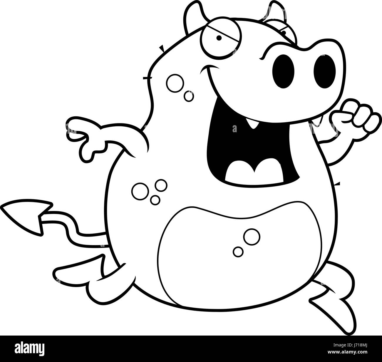 Cartoon Devil Clipart Black And White