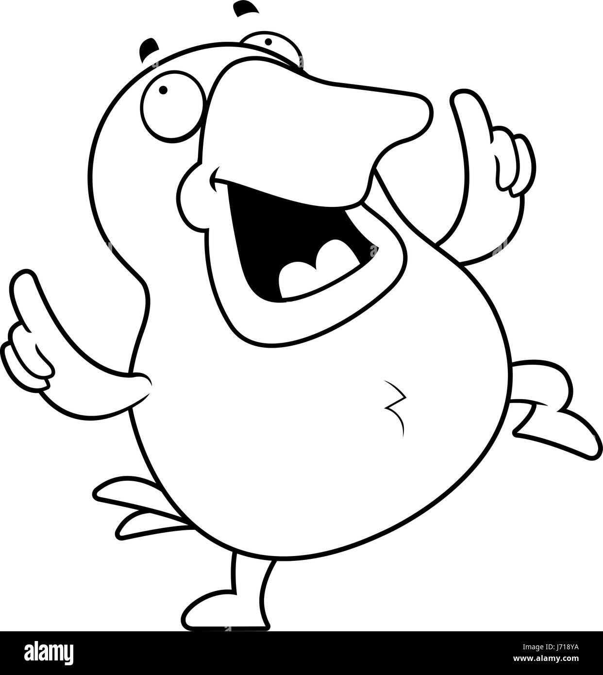 A happy cartoon goose dancing and smiling Stock Vector Image & Art - Alamy