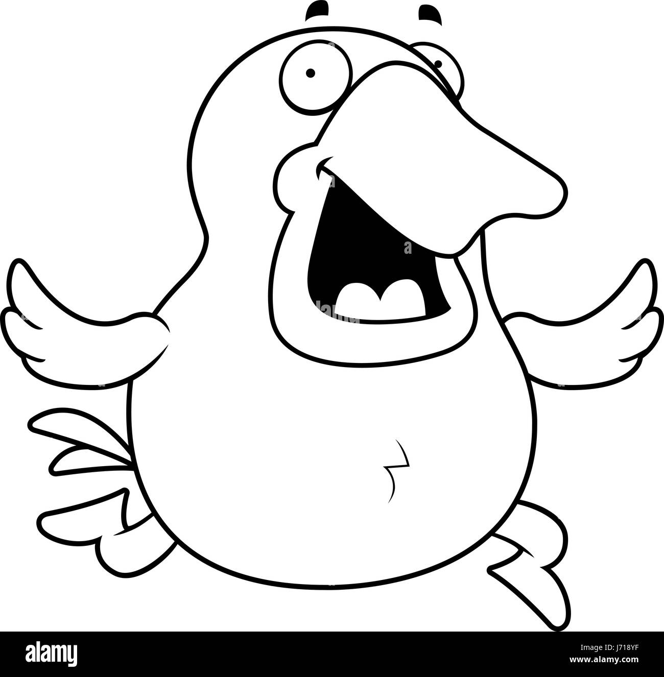 A happy cartoon goose running and smiling Stock Vector Image & Art - Alamy