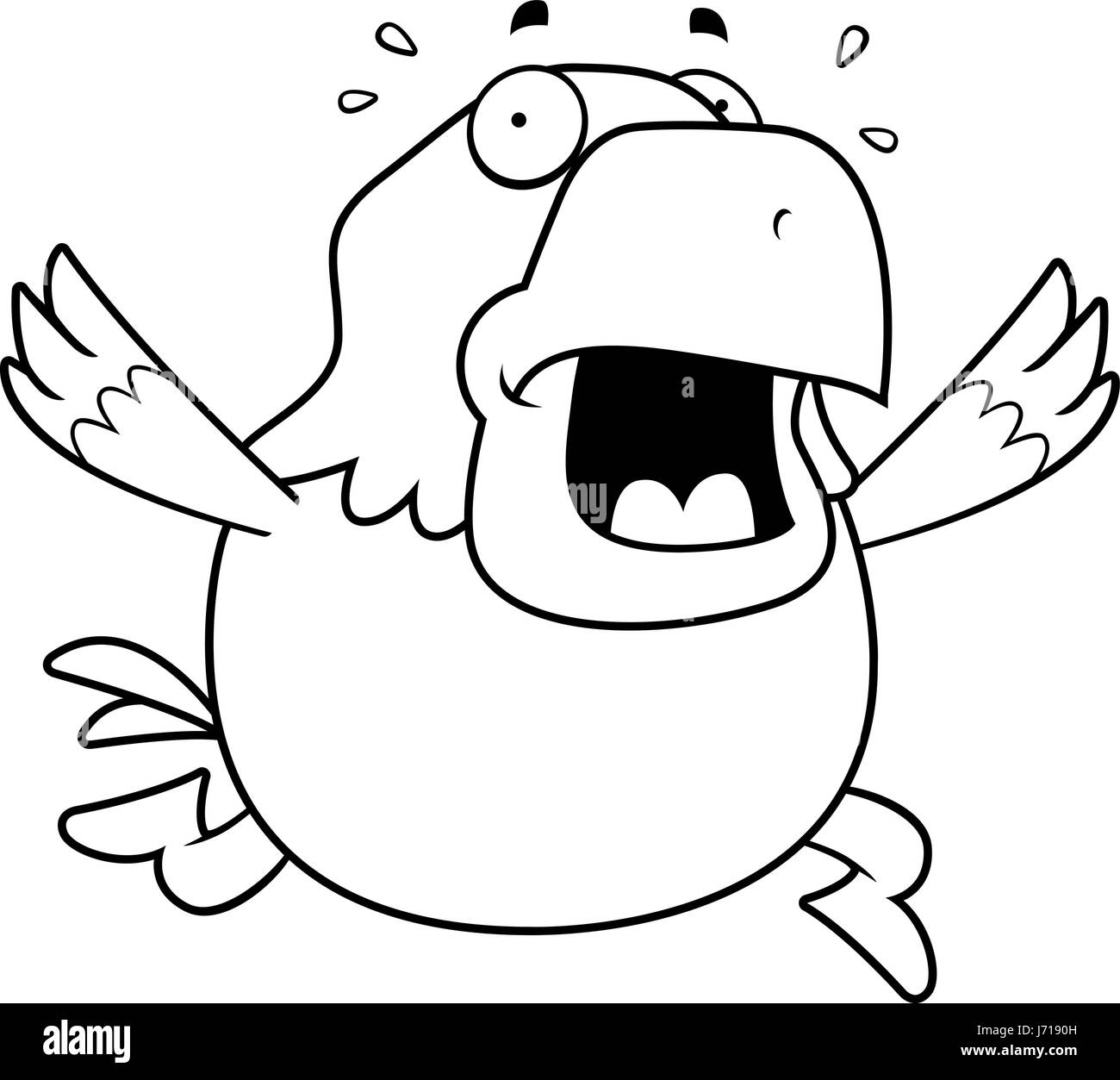 A cartoon bald eagle running in a panic Stock Vector Image & Art - Alamy