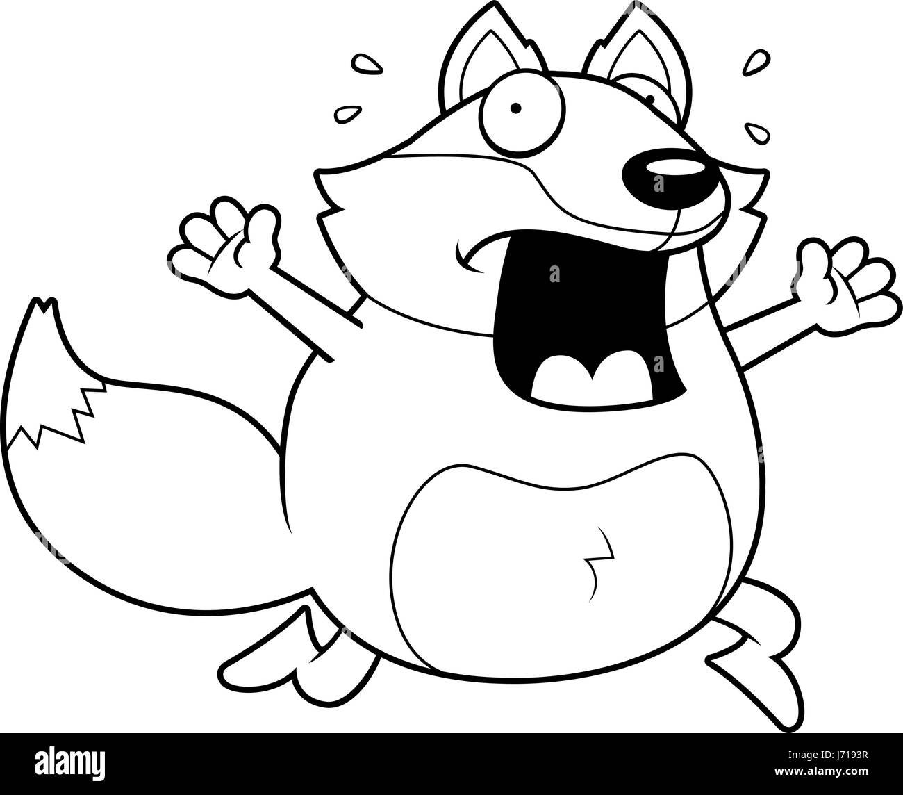 Scared by fox Stock Vector Images - Alamy