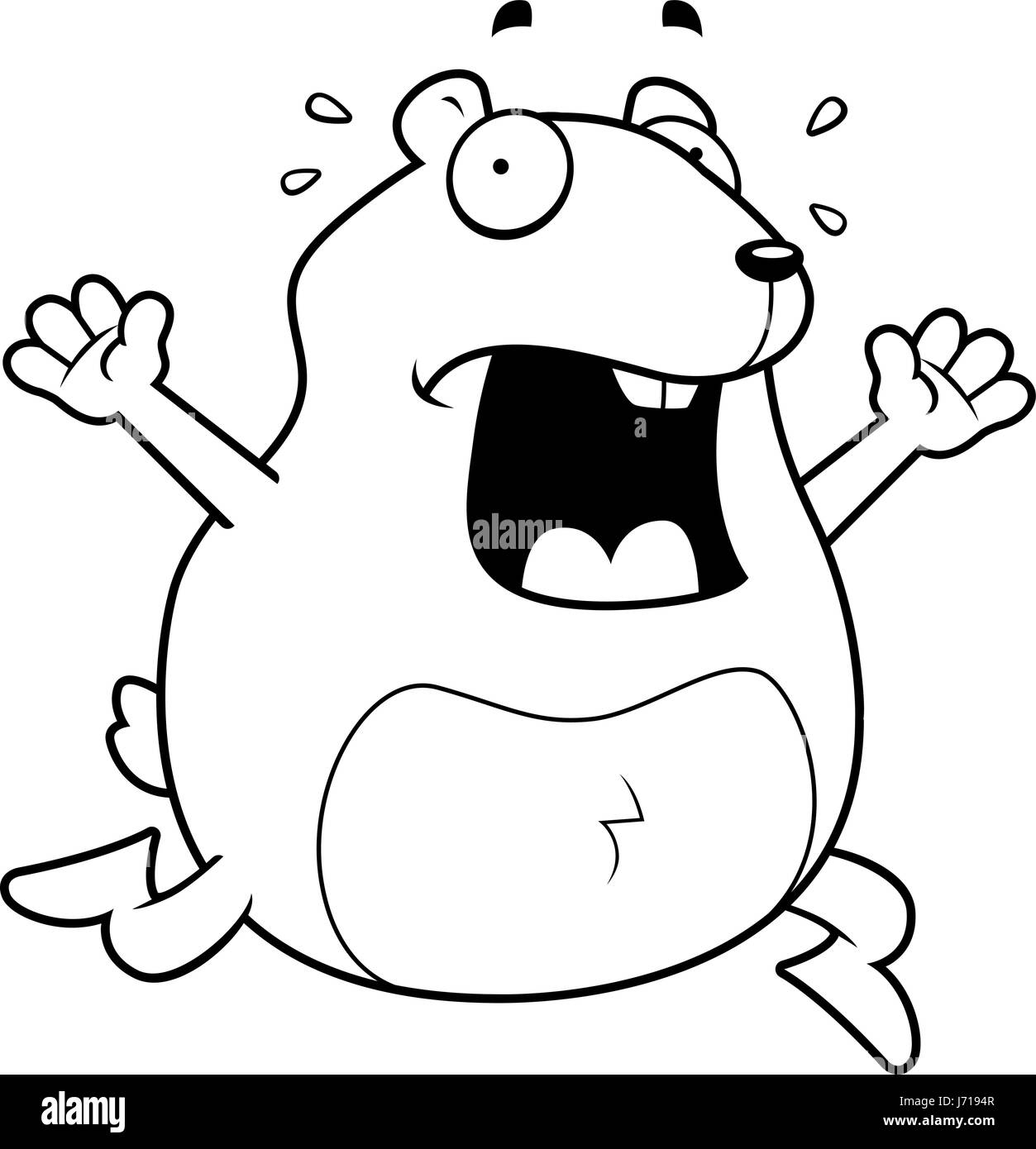 A cartoon hamster running in a panic Stock Vector Image & Art - Alamy
