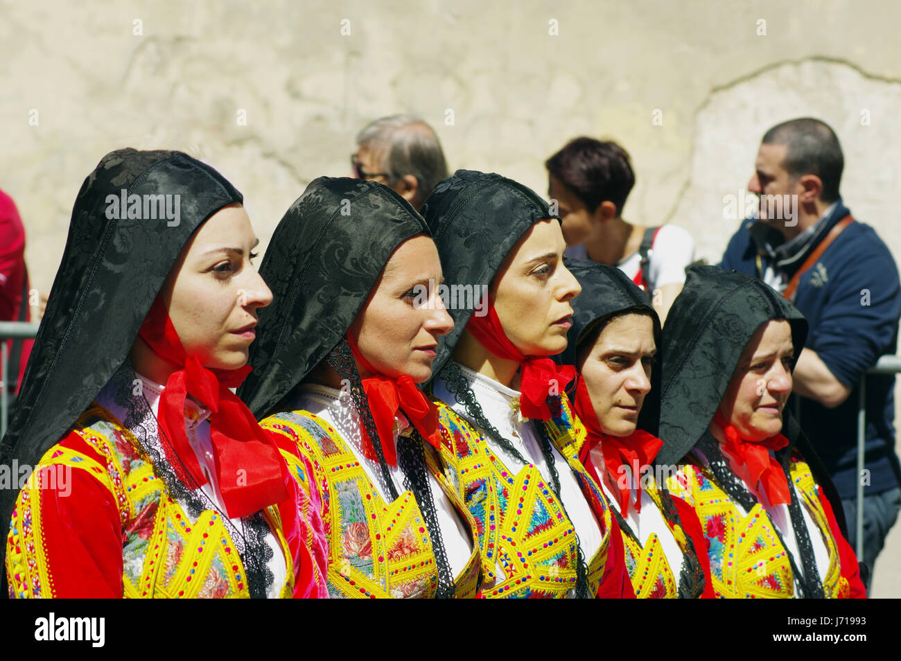Sassari, Sardinia. Cavalcata Sarda 2017, traditional parade of costumes ...