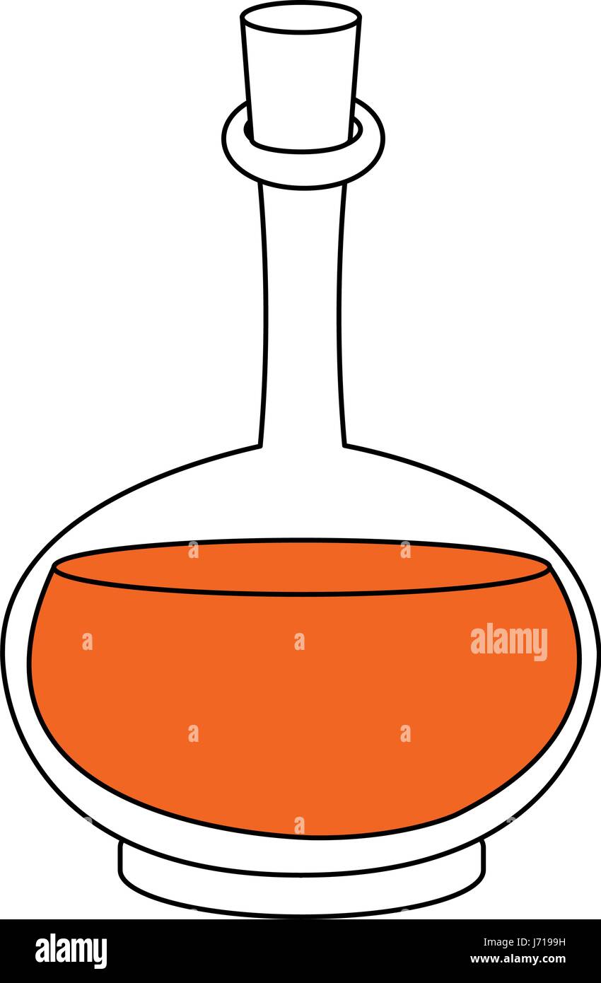 black silhouette bottle with oil aroma essence bottle Stock Vector ...