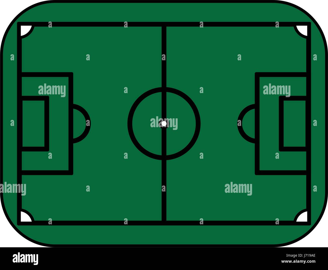color silhouette with soccer field Stock Vector Image & Art - Alamy