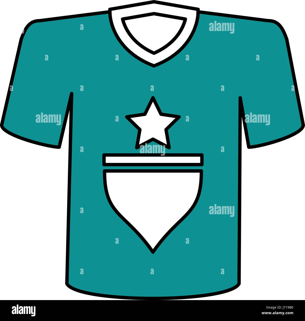 Football new shirt Stock Vector Images - Alamy