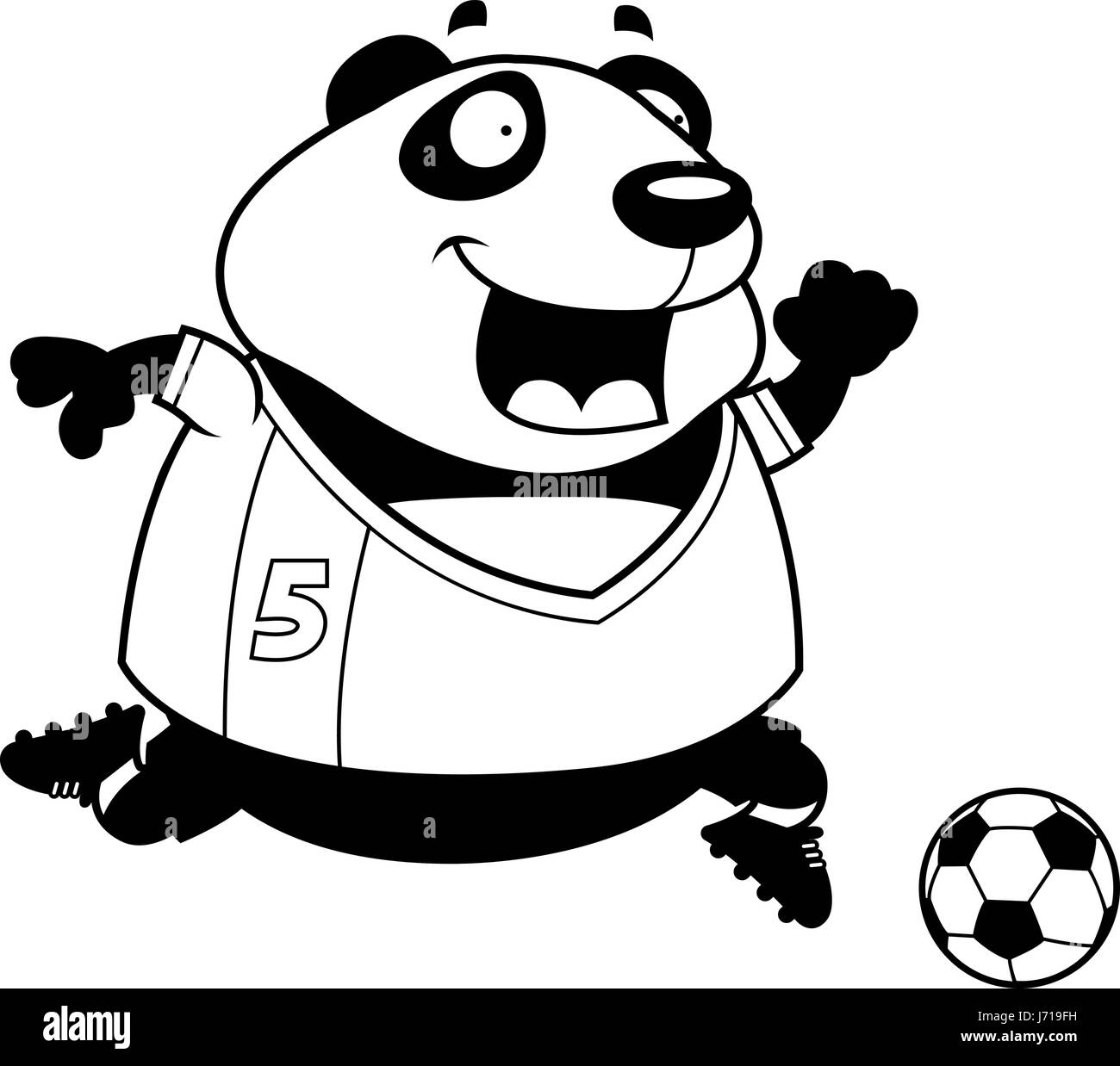 Panda playing football hi-res stock photography and images - Alamy