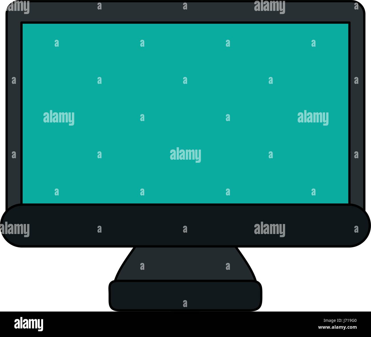 white background with color lcd monitor Stock Vector Image & Art - Alamy