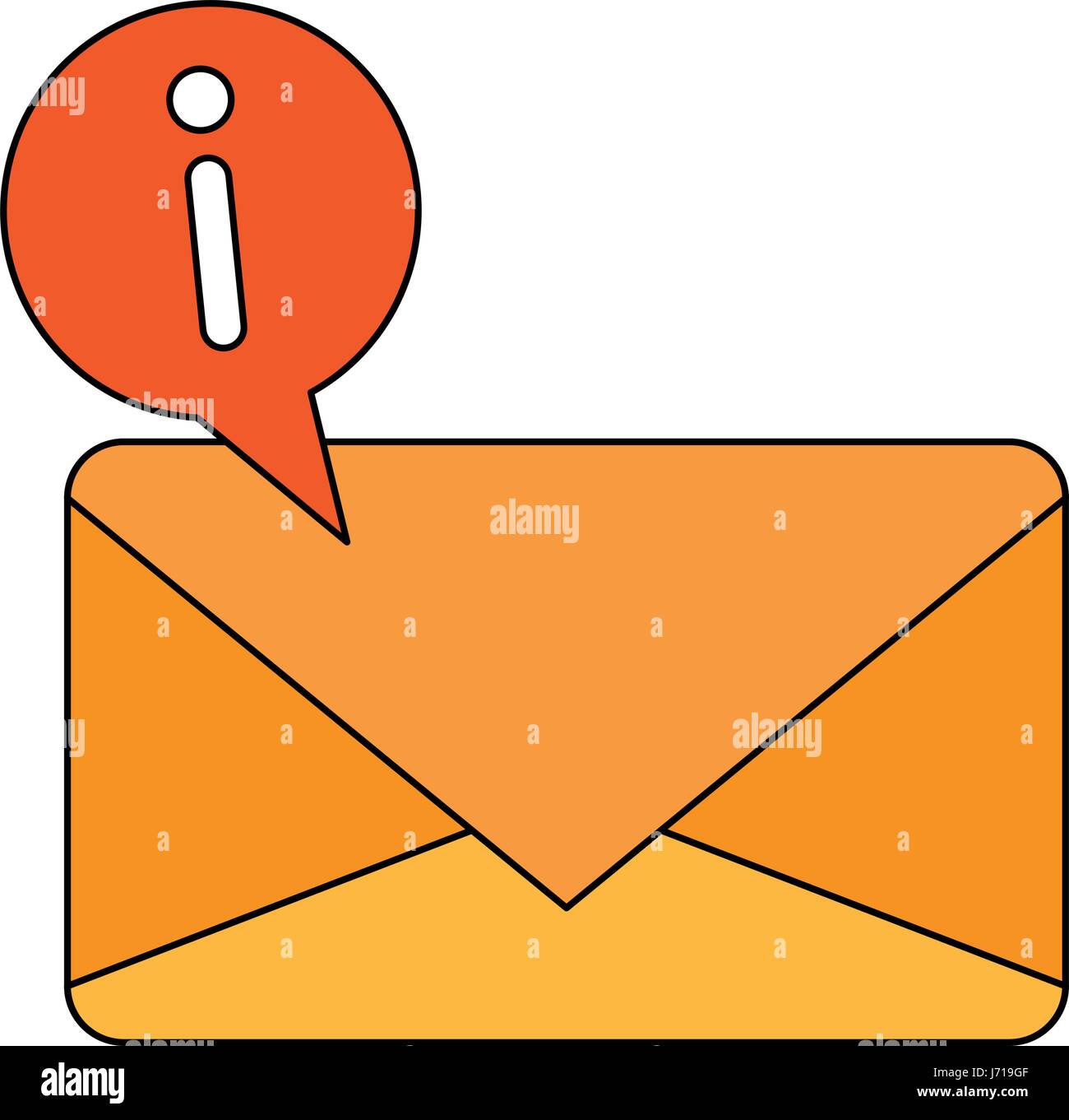 white background with sealed envelope mail Stock Vector Image & Art - Alamy