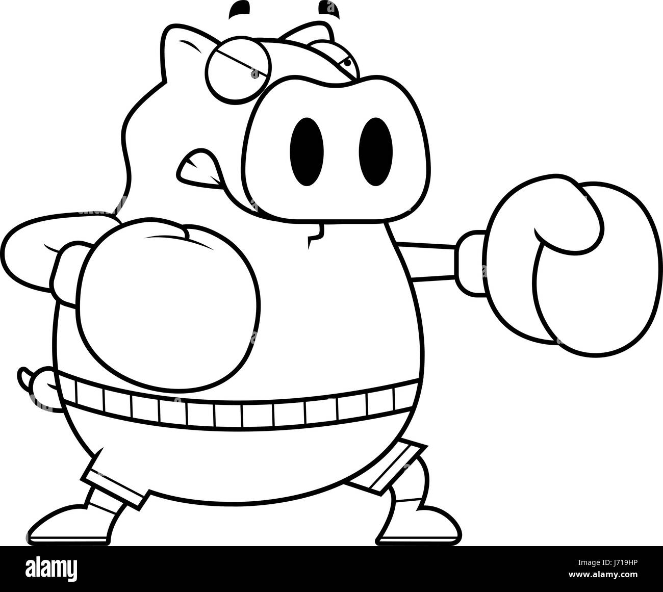 Pig fighting Black and White Stock Photos & Images - Alamy