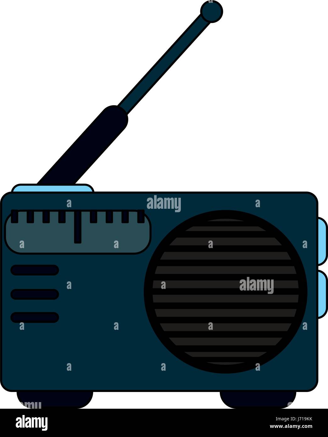 Receiver portable radio station Stock Vector Images - Alamy