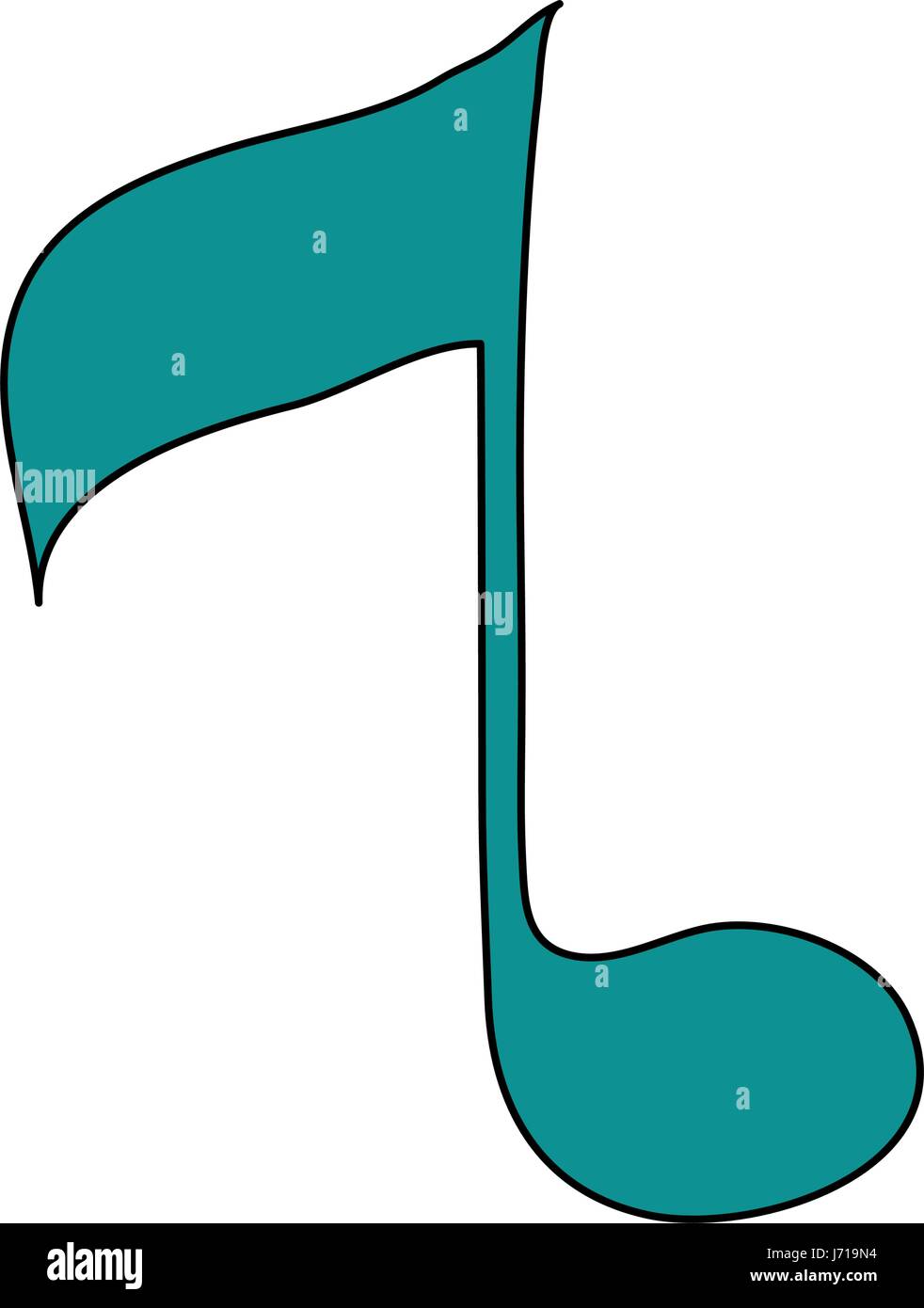 white background with sign eighth note Stock Vector Image & Art - Alamy