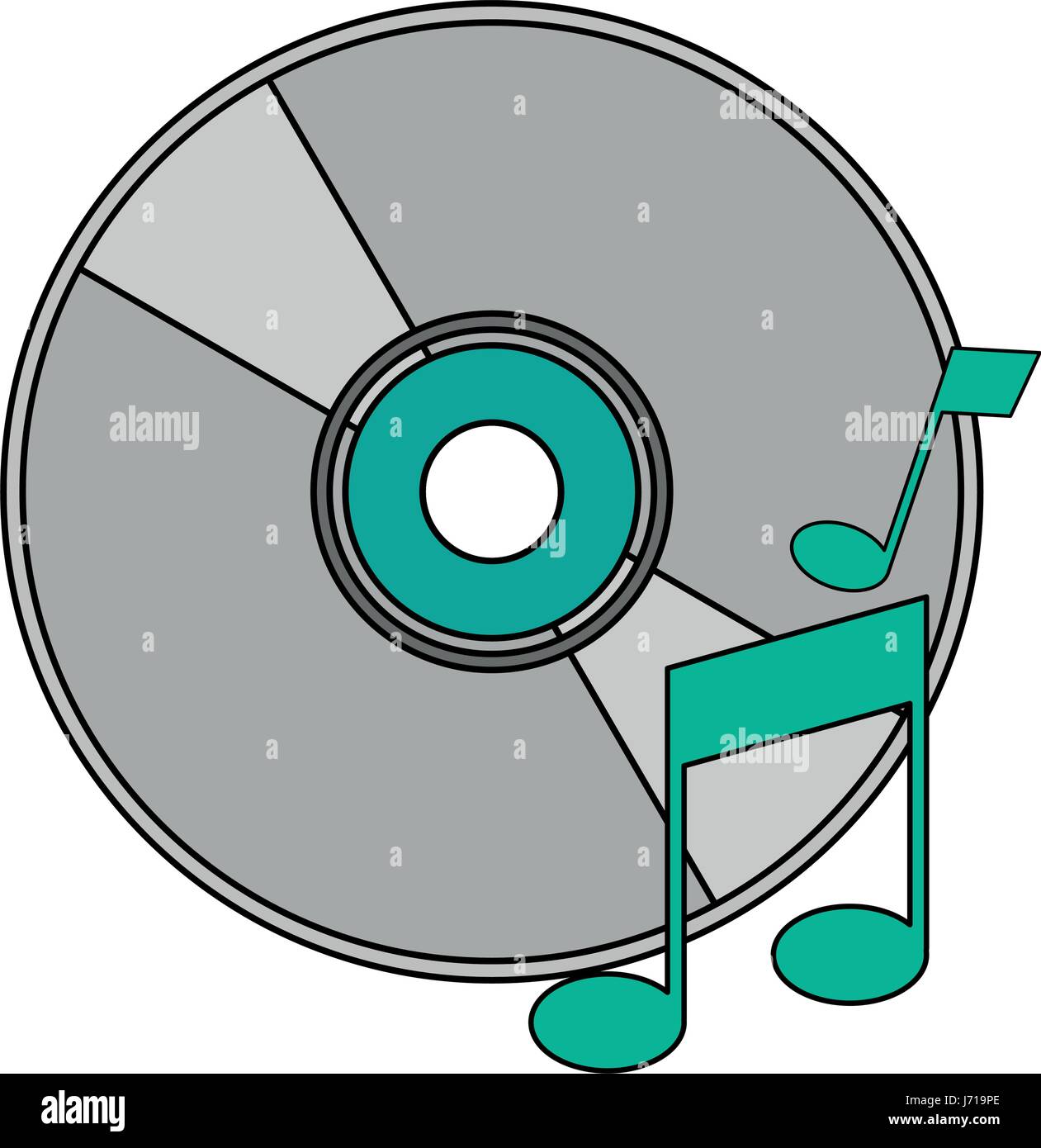 white background with music compact disc Stock Vector Image & Art - Alamy