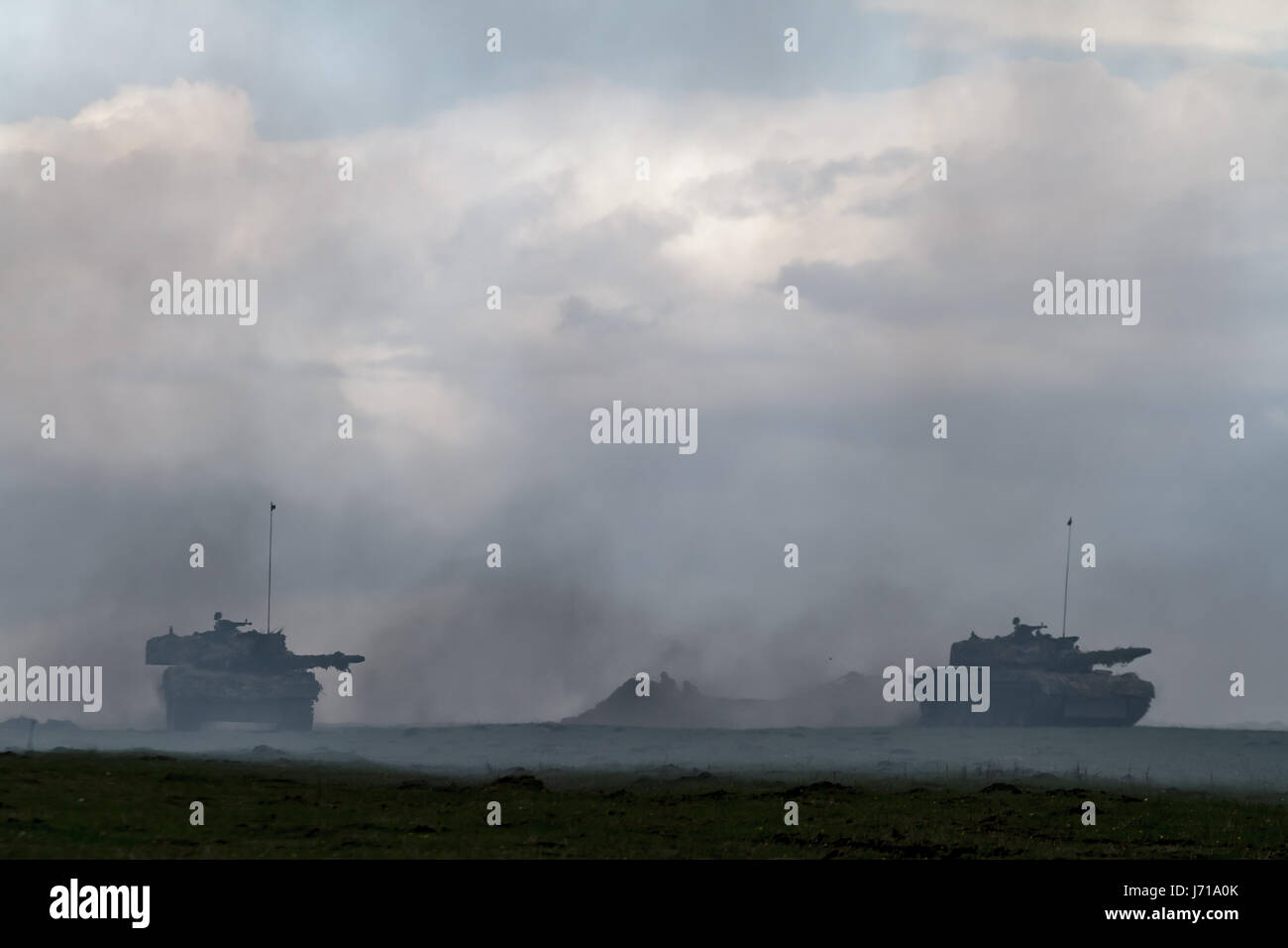 NATO military drill at Smardan shooting range in Romania A Romanian TR ...