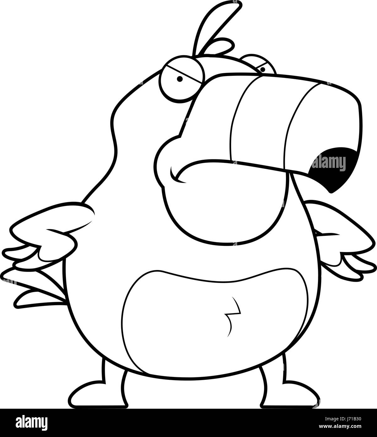 A cartoon toucan with an angry expression Stock Vector Image & Art - Alamy