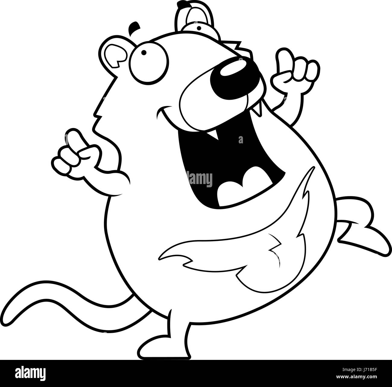 A happy cartoon Tasmanian devil dancing and smiling Stock Vector Image ...