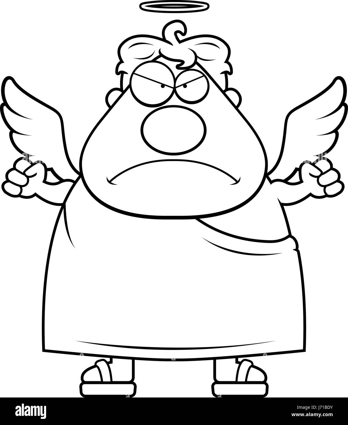 Upset angel Stock Vector Images - Alamy