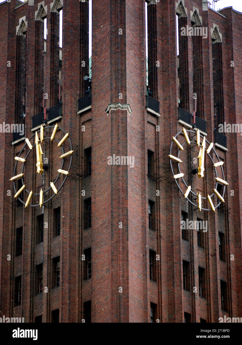 tower berlin germany german federal republic city view clock clock ...