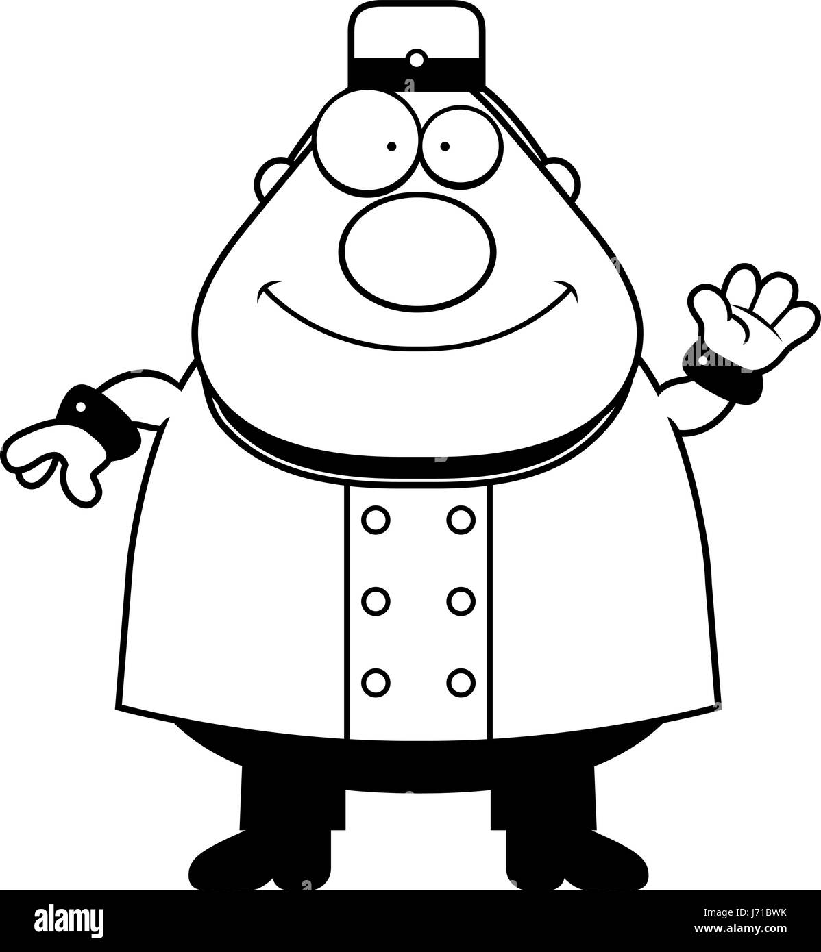 A cartoon illustration of a bellhop waving Stock Vector Image & Art - Alamy