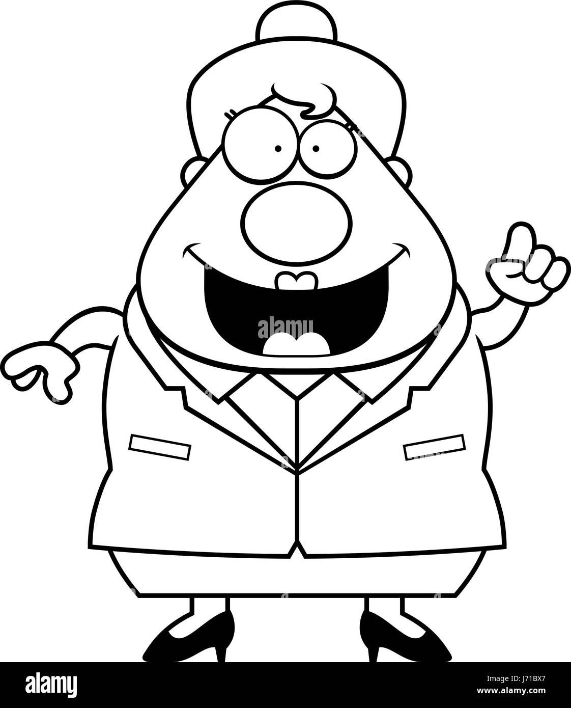 Smiling woman talking business Stock Vector Images - Alamy