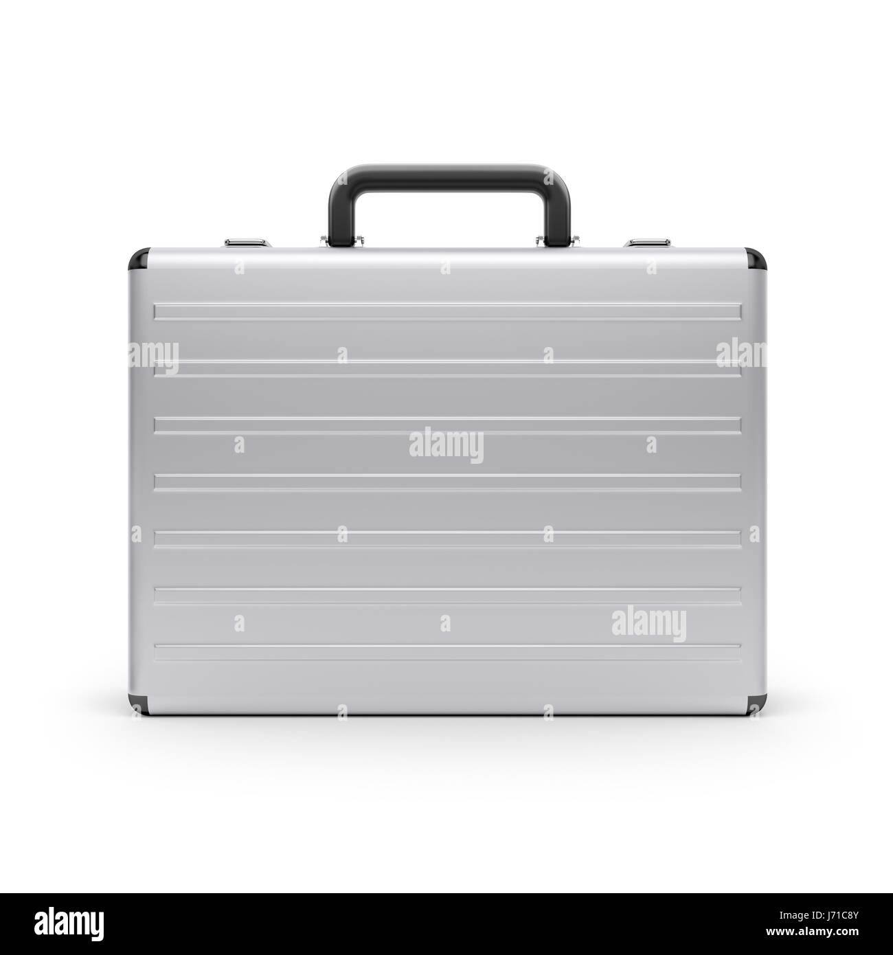 Metal suitcase isolated on a white background Stock Photo - Alamy